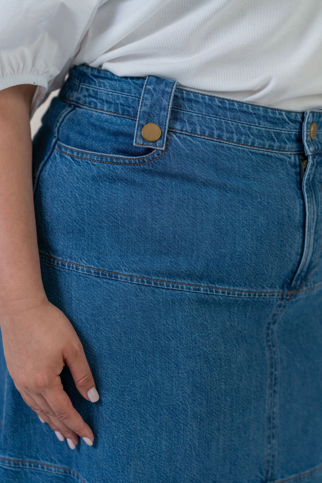 HUDIE DENIM SKIRT – AMOUR781